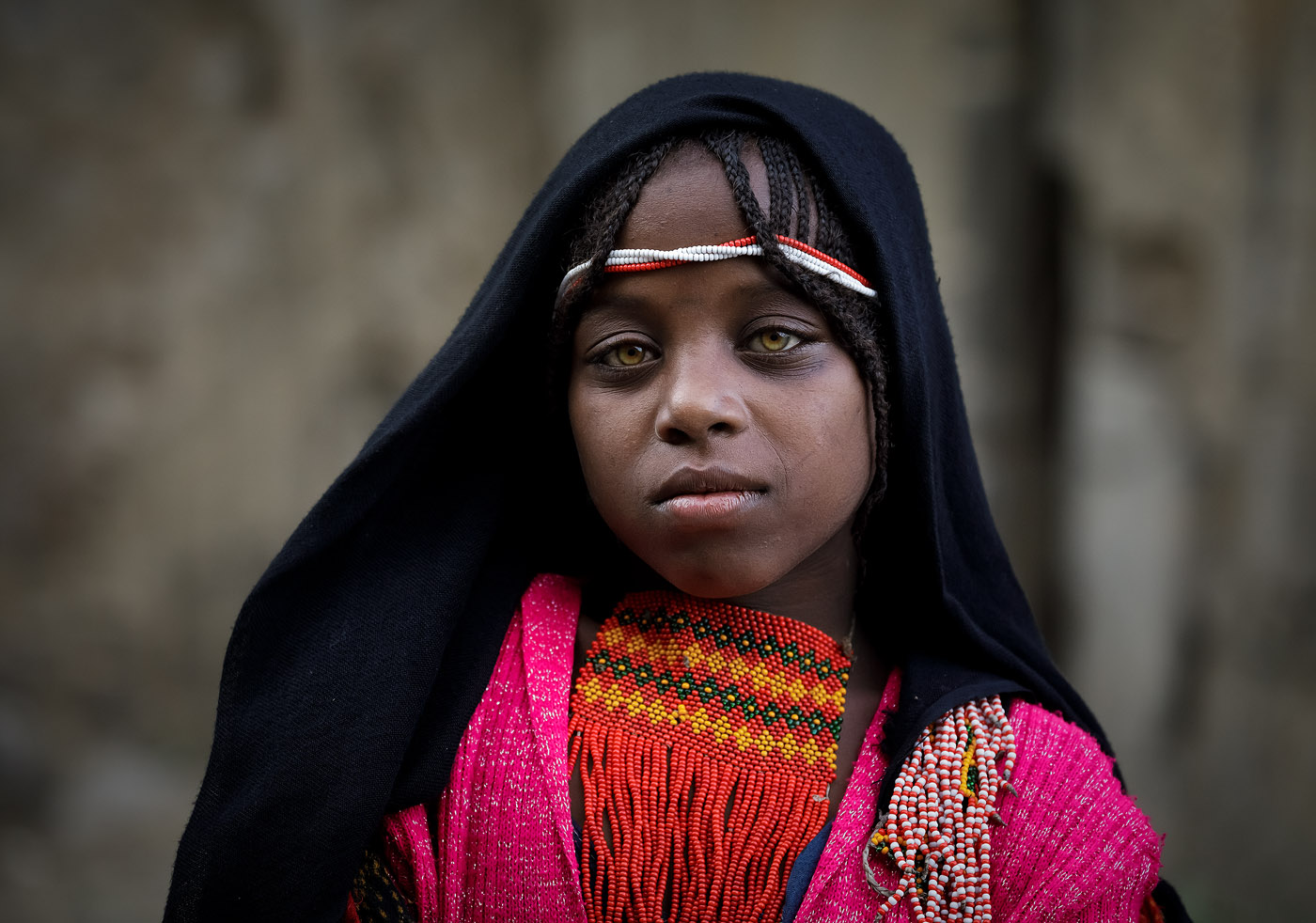 Desert Rose - A beautiful, greed-eyed young Afar girl - Abala, Afar ...