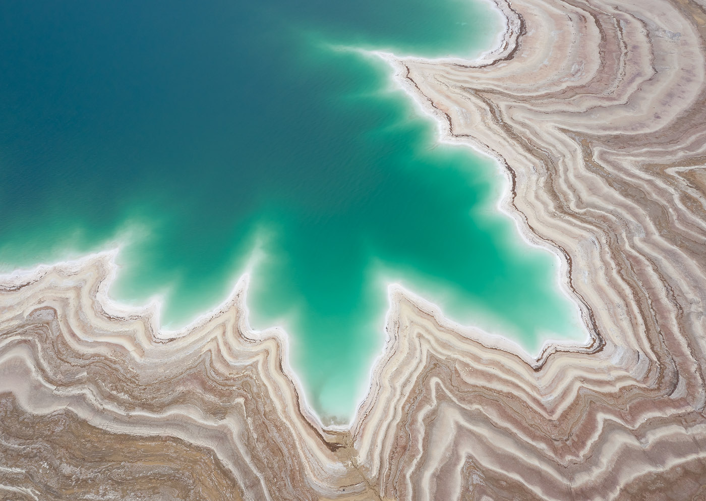 Salt Curves - Beautiful patterns on the shores of the Dead Sea, created ...